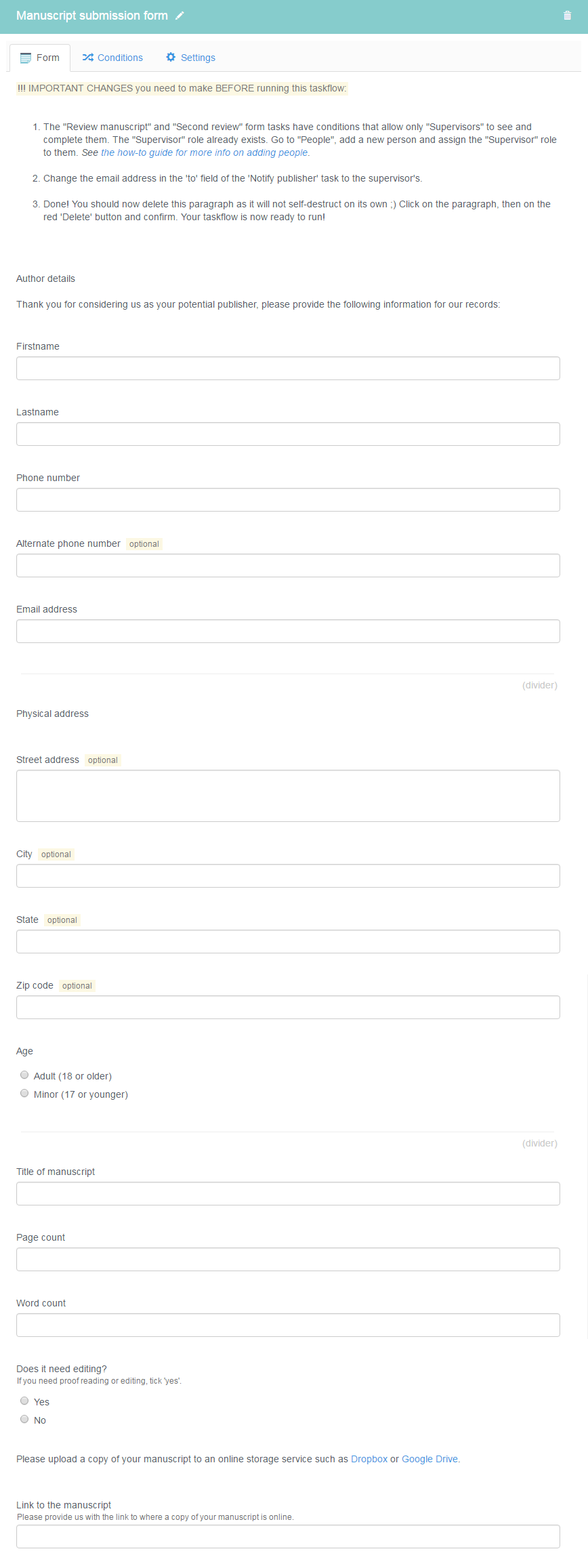 Manuscript Submission Workflow Kotive